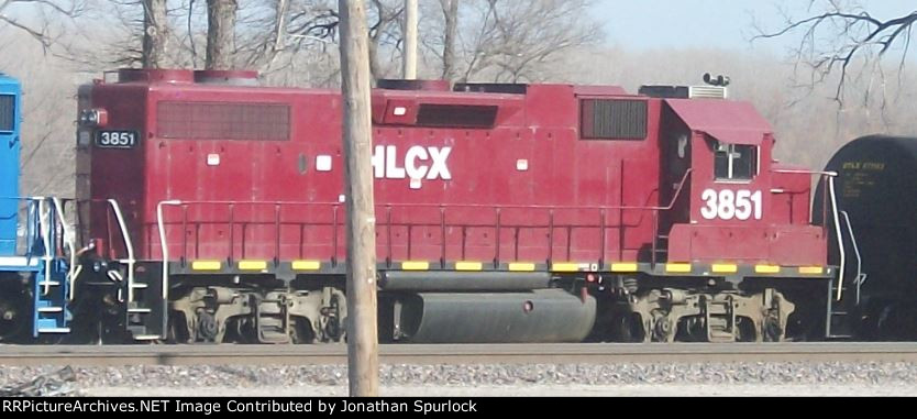 HLCX 3851, engineer's side view